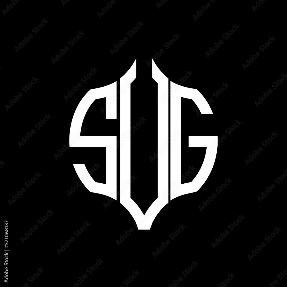 SVG letter logo. SVG best black background vector image. SVG Monogram ...