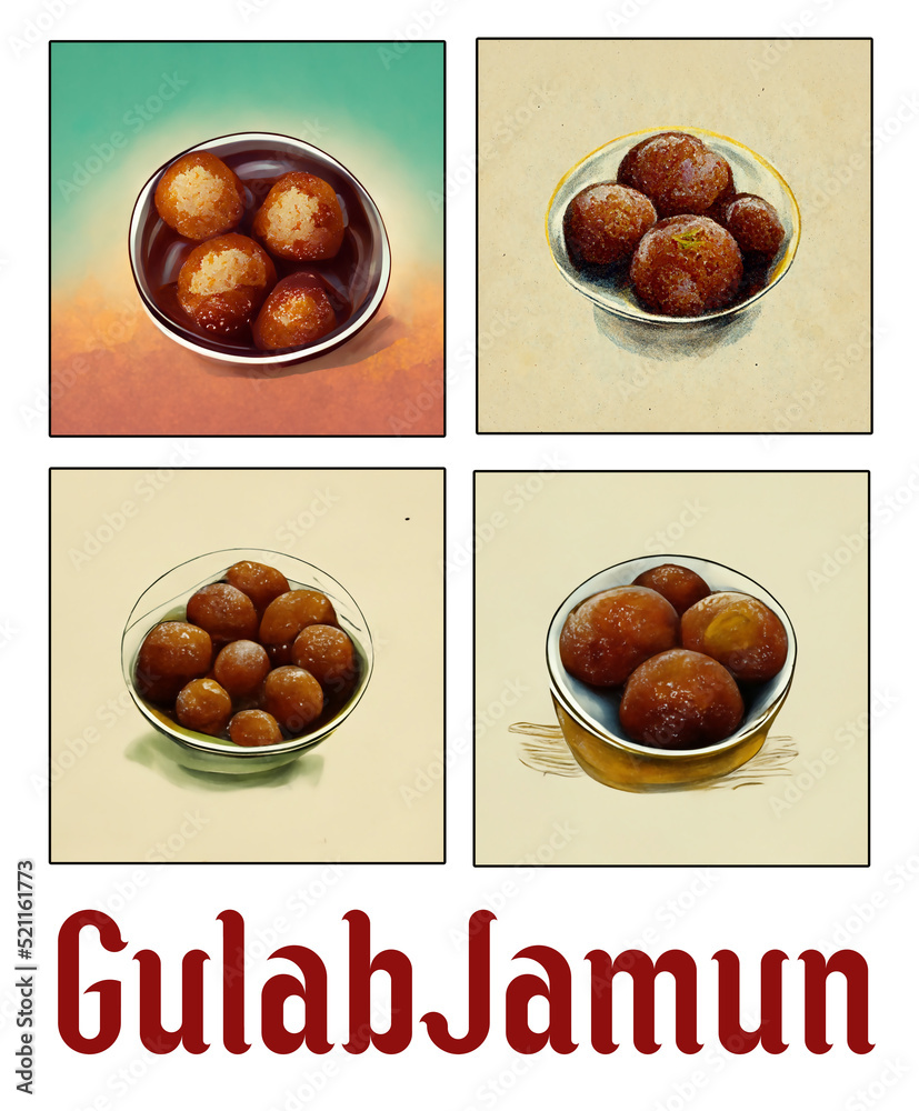 Indian Cousin Gulab jamun illustration, Gulab jamun Sketch drawing ...