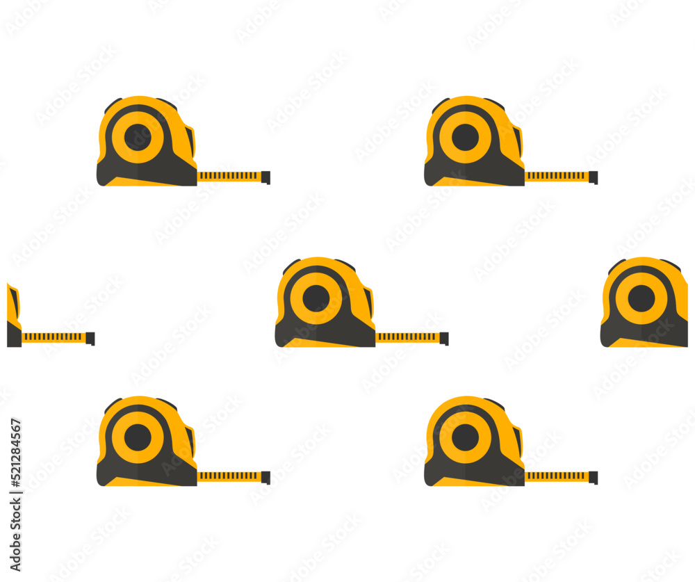 Pattern with tape measure logo design. Ruler, tape measure marks, size ...
