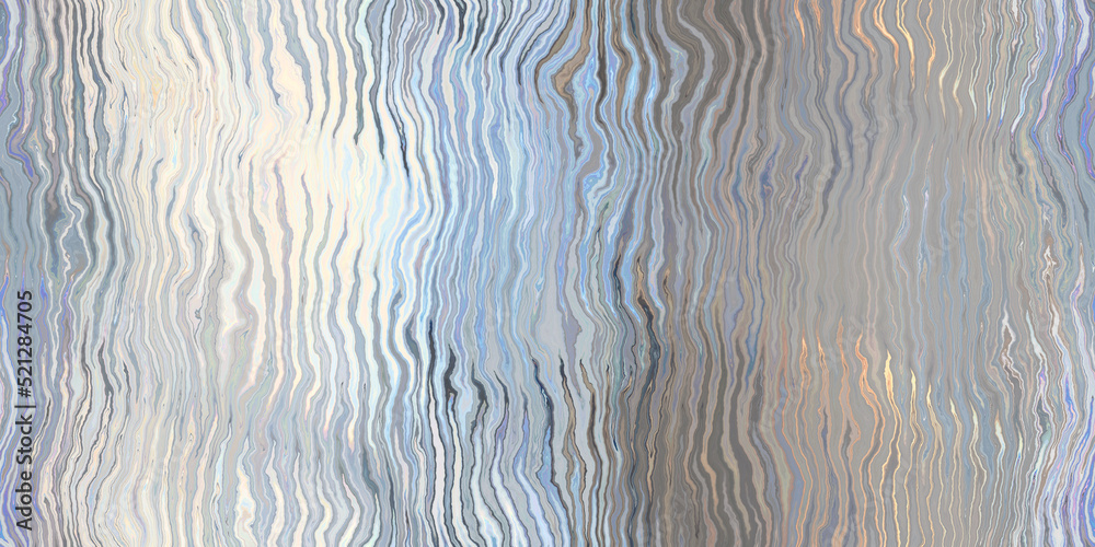 Seamless iridescent silver abstract wavy marble or tiger stripe ...