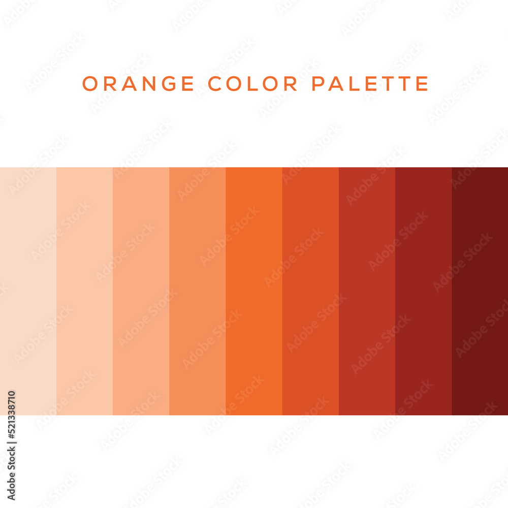 Orange palette store