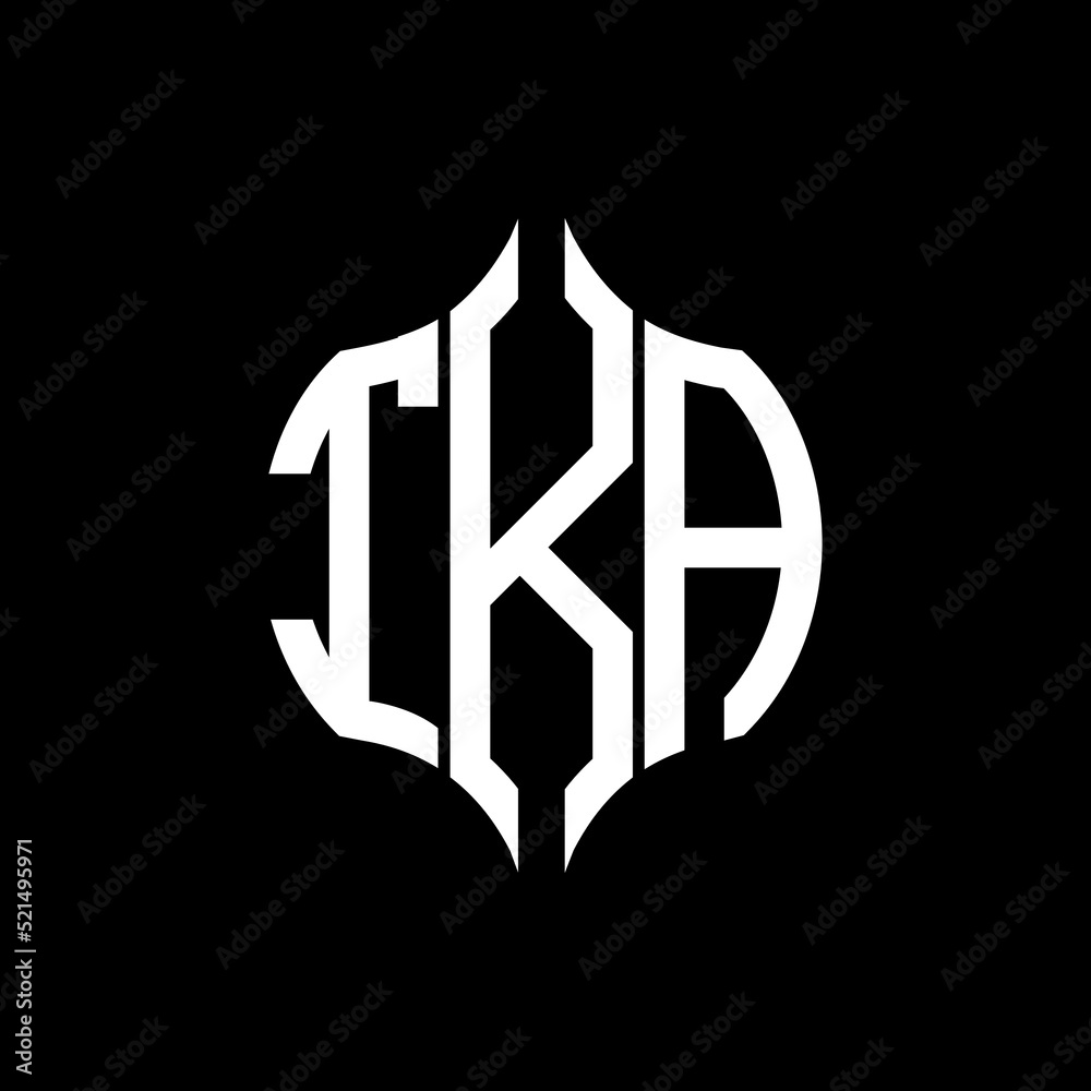 TKA letter logo. TKA best black background vector image. TKA Monogram ...
