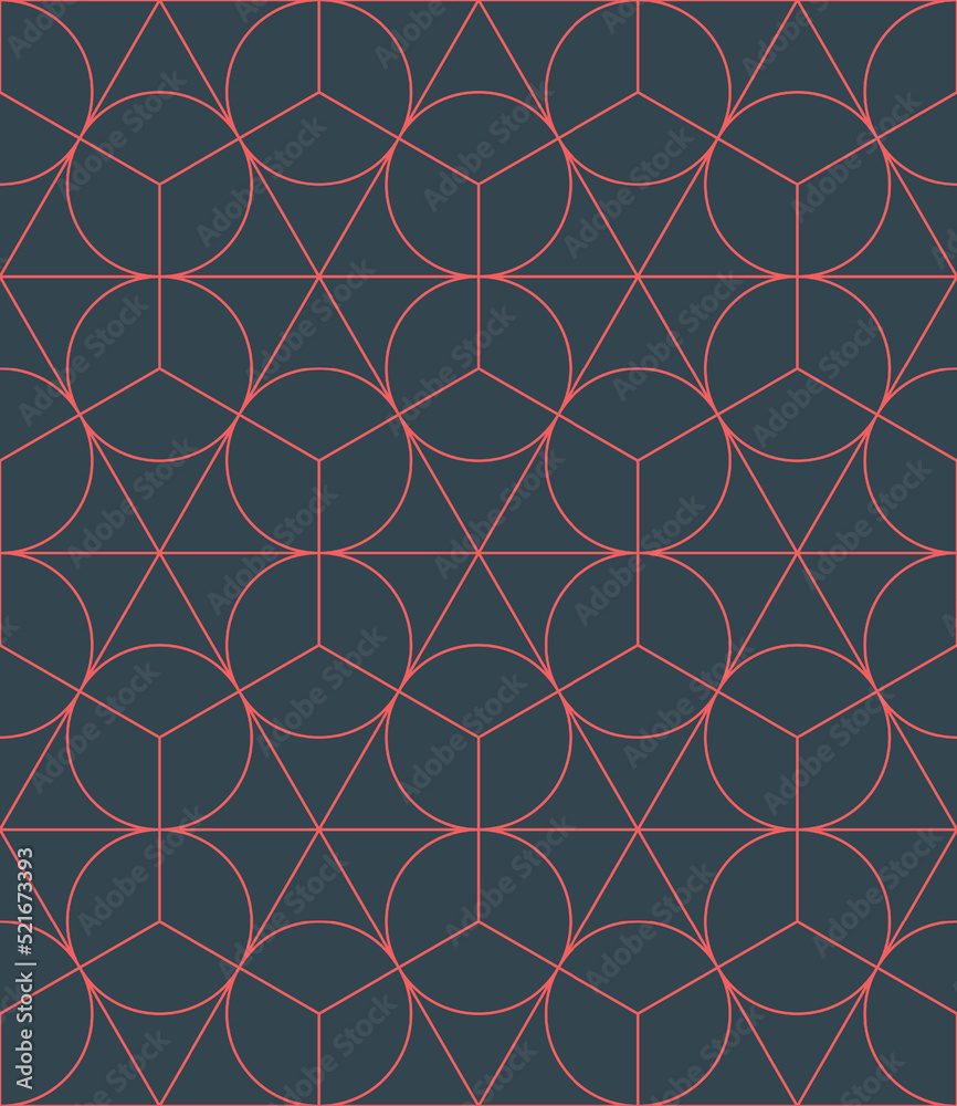 Sacred Geometry Complexity Structure Outline Seamless Pattern Vector Abstract Background ...