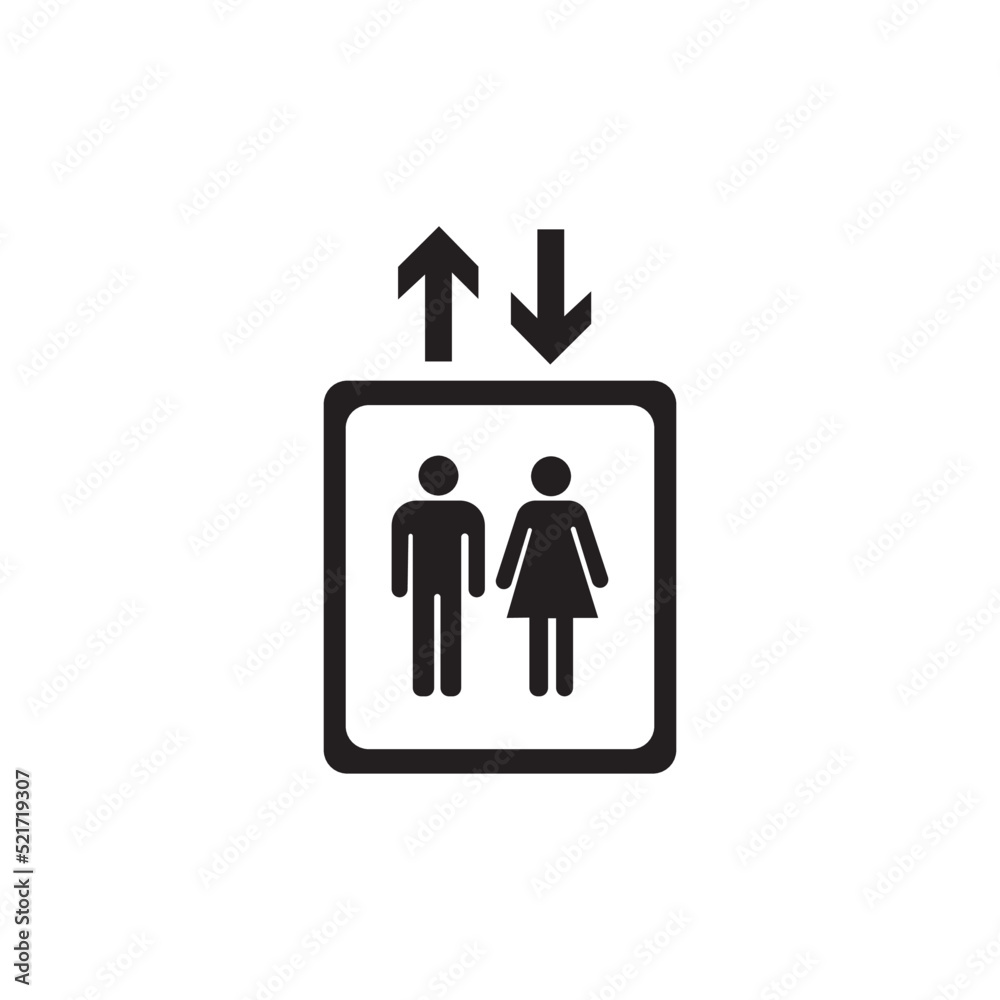 elevator icon logo vector design template Stock Vector | Adobe Stock