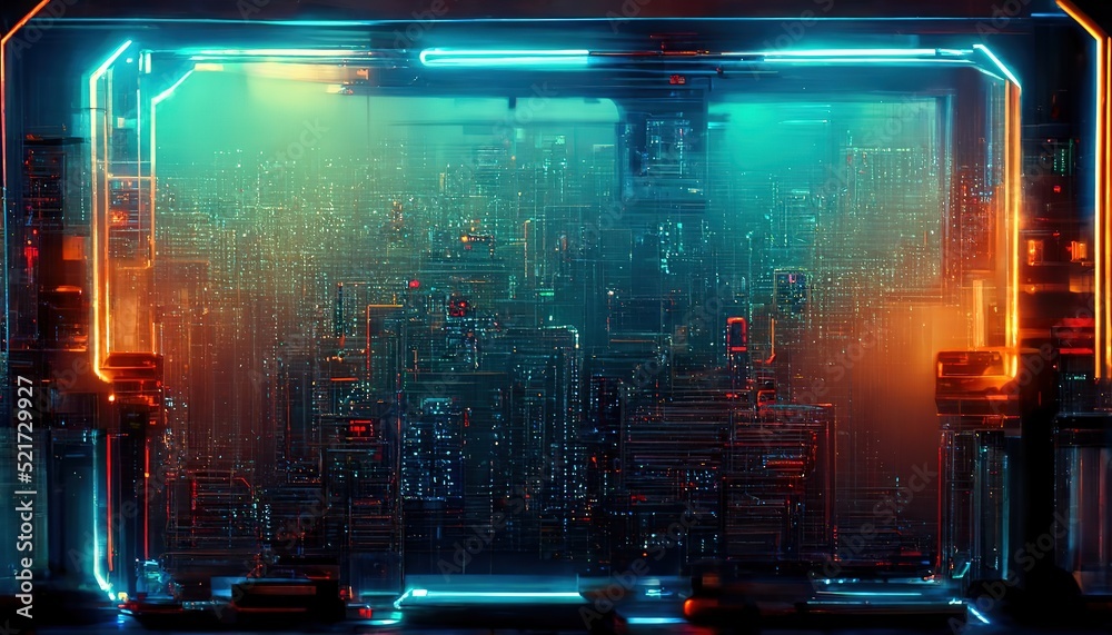 Futuristic modern user interface elements, hud control panel ...