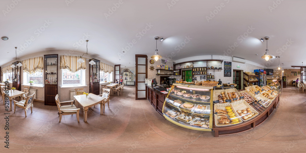 Full spherical seamless hdri panorama 360 degrees view in interior of ...