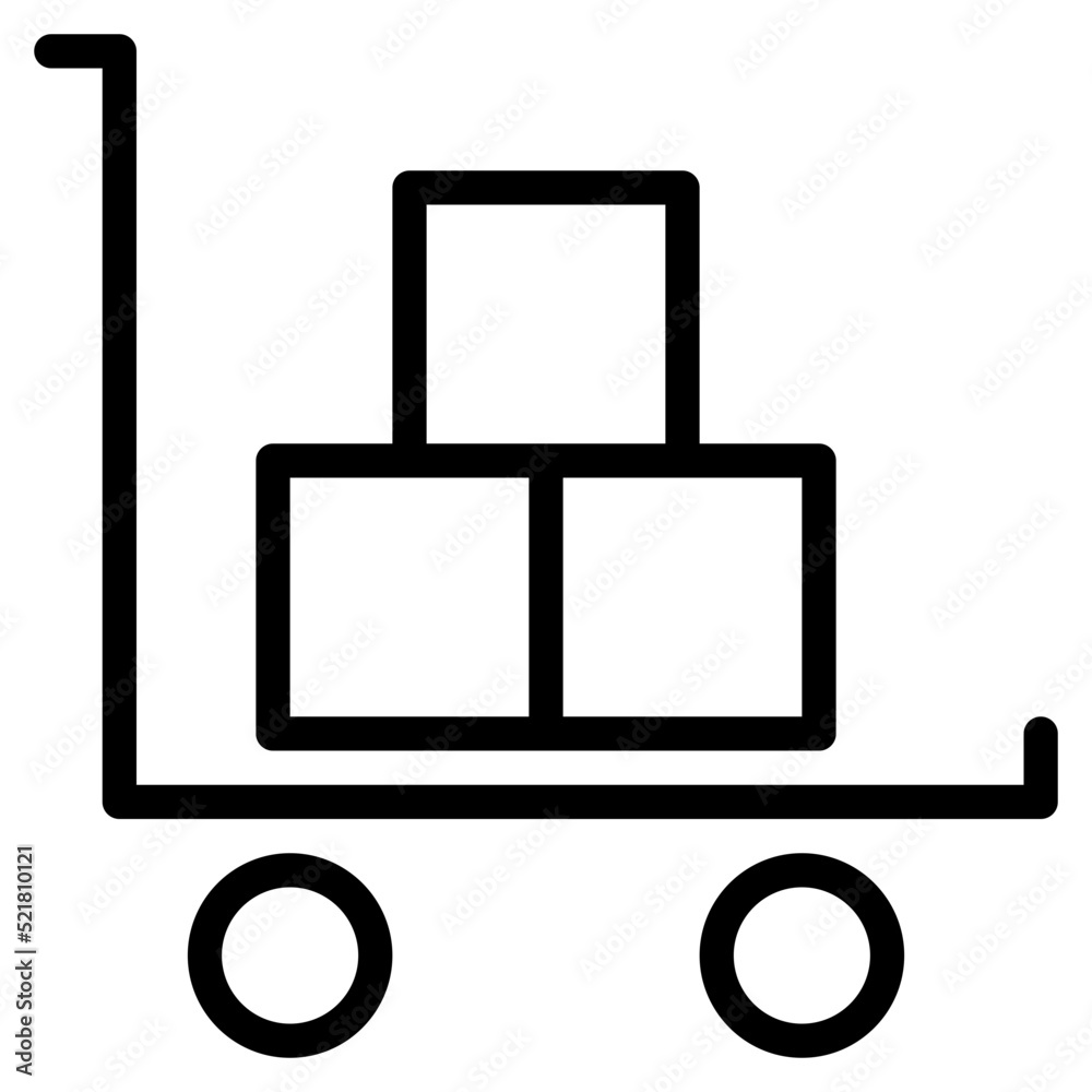 trolly icon for website, app and project Stock Vector | Adobe Stock