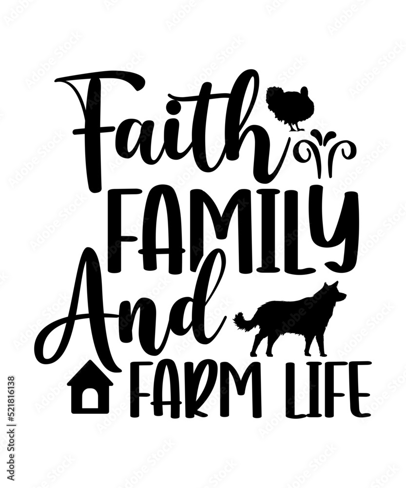 Farmhouse SVG Png Dxf Eps, Farmlife SVG Bundle, Farming Saying And ...