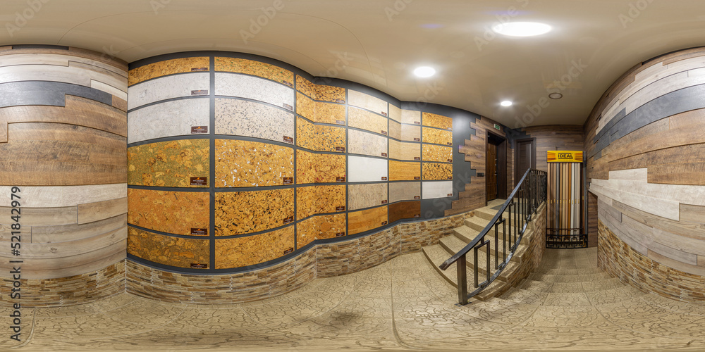 Full spherical seamless hdri panorama 360 degrees angle inside floor ...