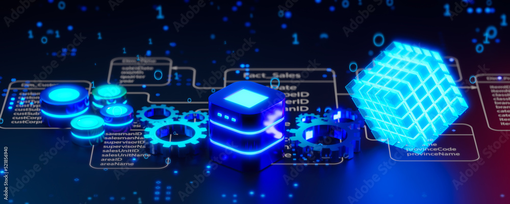 The OLAP process. Online Analytical Processing concept, Data analysis, OLAP Server, Business ...