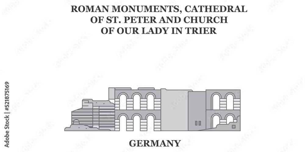 Germany, Trier, Roman Monuments, Cathedral Of St. Peter And Church Of ...
