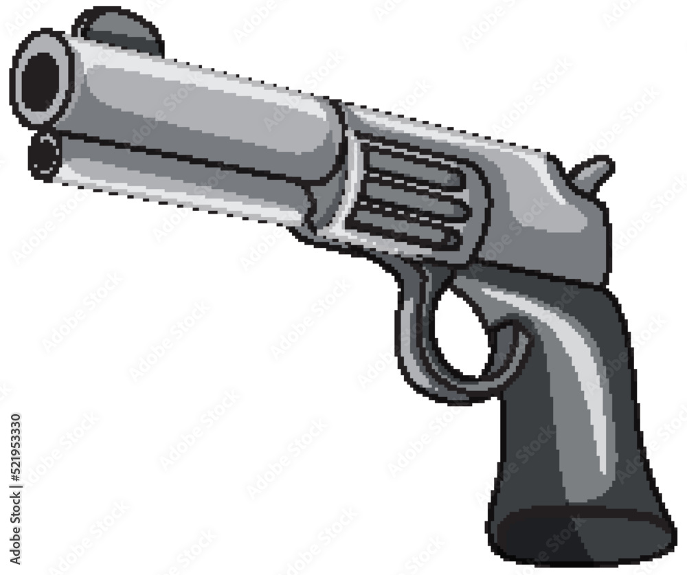 Isolated revolver cartoon on white background Stock Vector | Adobe Stock