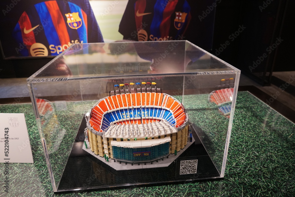 Barcelona, Spain - 08 06 2022: The iconic Camp Nou Stadium built form ...