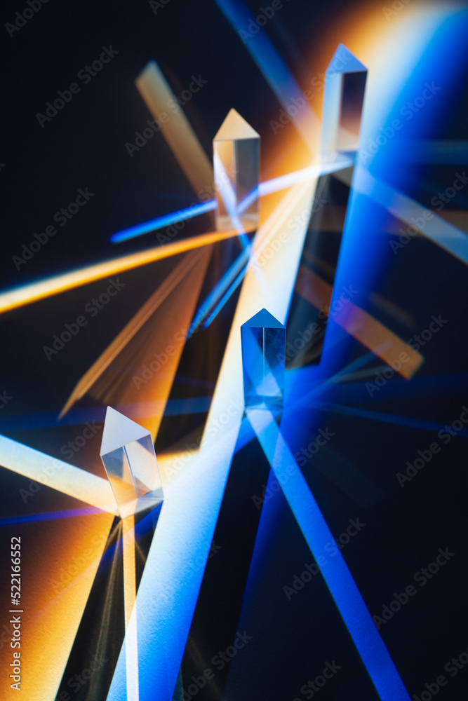 Prisms and lighting effects. Stock Photo | Adobe Stock
