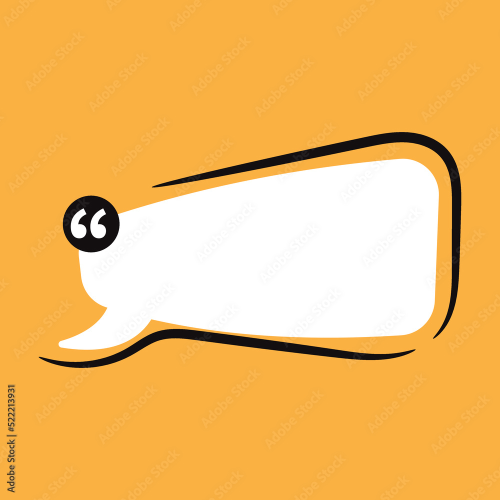 Free Quote box frame with white color. Quote box icon. Texting quote ...