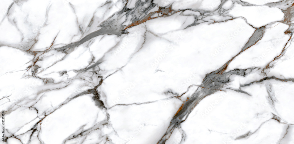 White marble satvario background with grey-red veins. carrara statuario ...