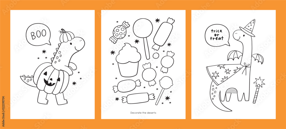 Happy Halloween - coloring pages for kids. Printable activity ...
