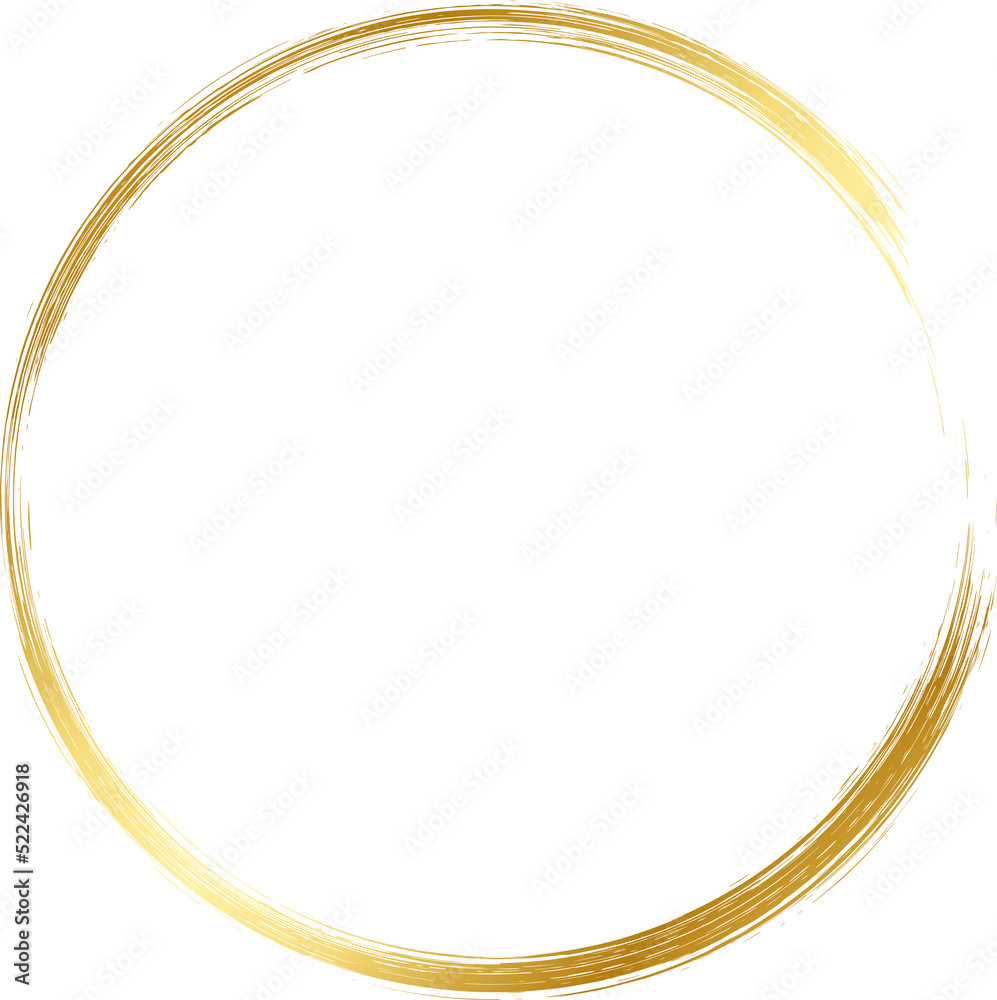 Gold Circle Frame Gradient Stock Illustration | Adobe Stock