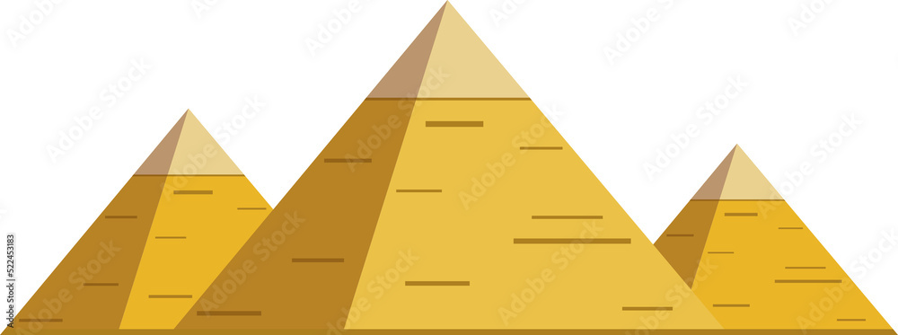 Three egypt ancient pyramids of giza are egyptian pharaoh tomb png icon ...
