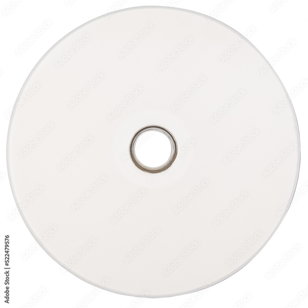 Realistic white cd template mockup, Cutout. Stock Photo | Adobe Stock