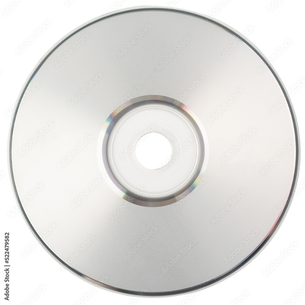 Realistic white cd template mockup, Cutout. Stock Photo | Adobe Stock