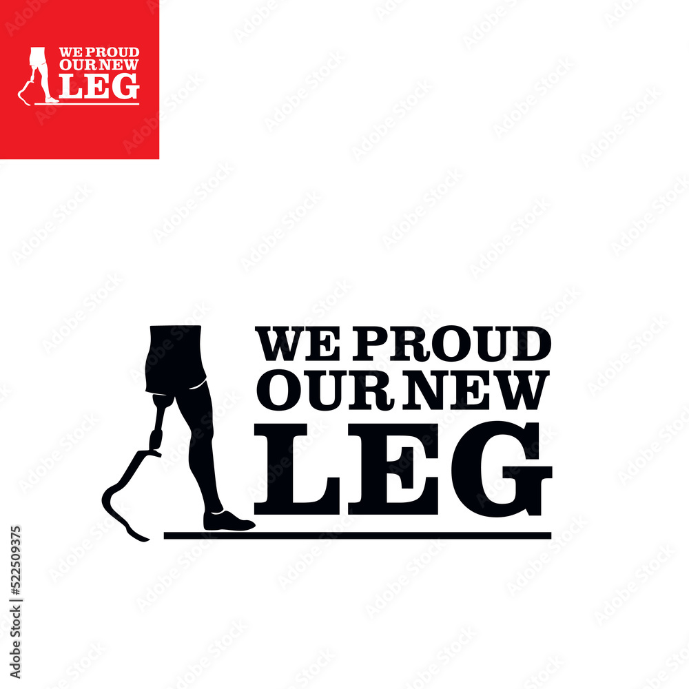 we prous our new leg logo, silhouette of walking happy people, vector ...
