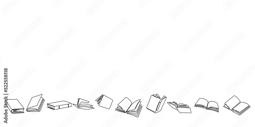 books line art pattern vector illustration Stock Illustration | Adobe Stock