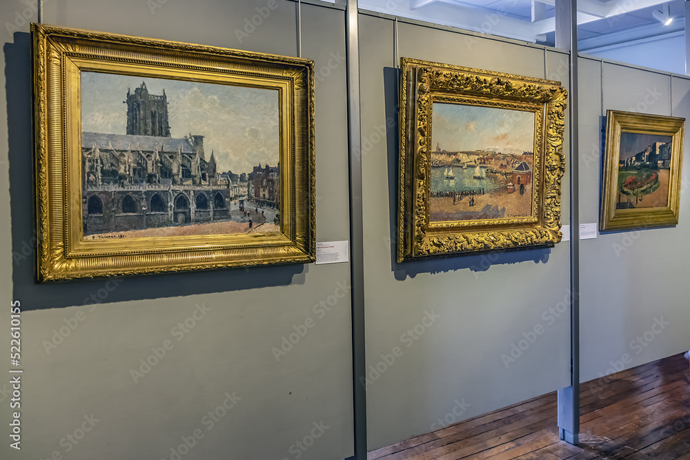 Photo Stock Interior of Dieppe Castle (Chateau de Dieppe) museum. In ...