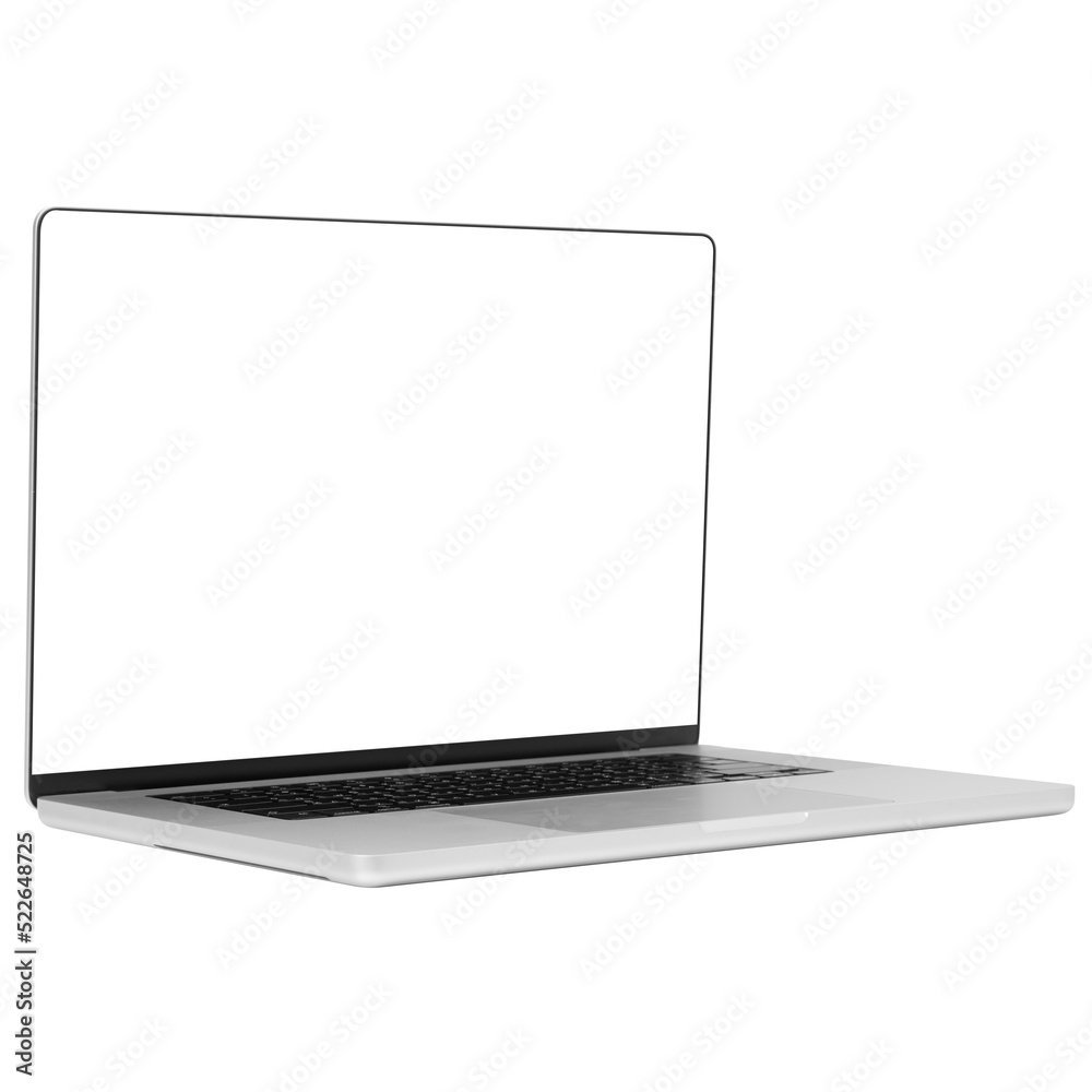 Laptop computer mockup, Png transparent. Stock Photo | Adobe Stock