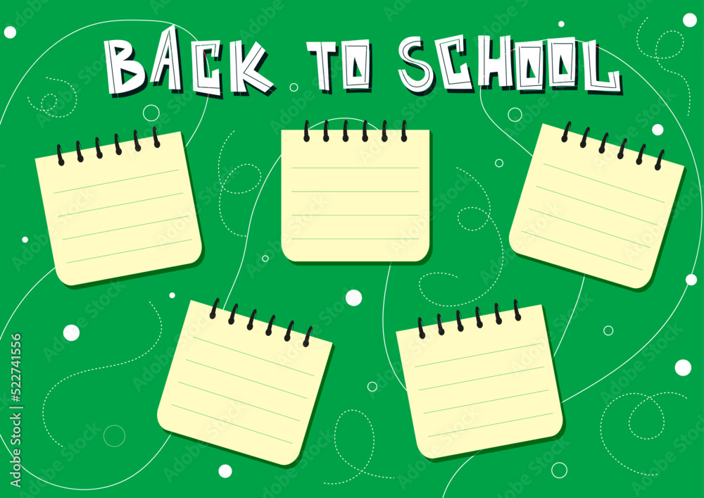 School schedule. Timetable for kids with days of the week with planets ...