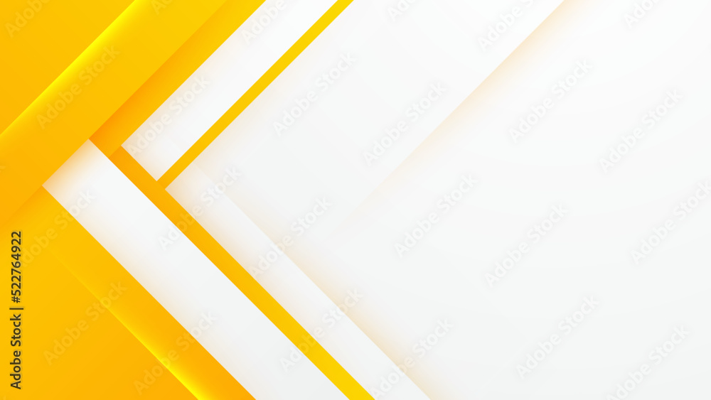 Abstract yellow geometric shapes vector technology background, for ...