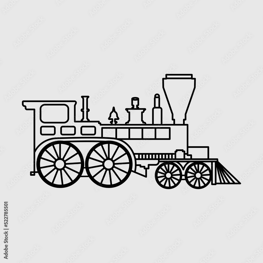 Vintage Train SVG Cut File, Classic Train Svg, Steam Train Svg, Old ...