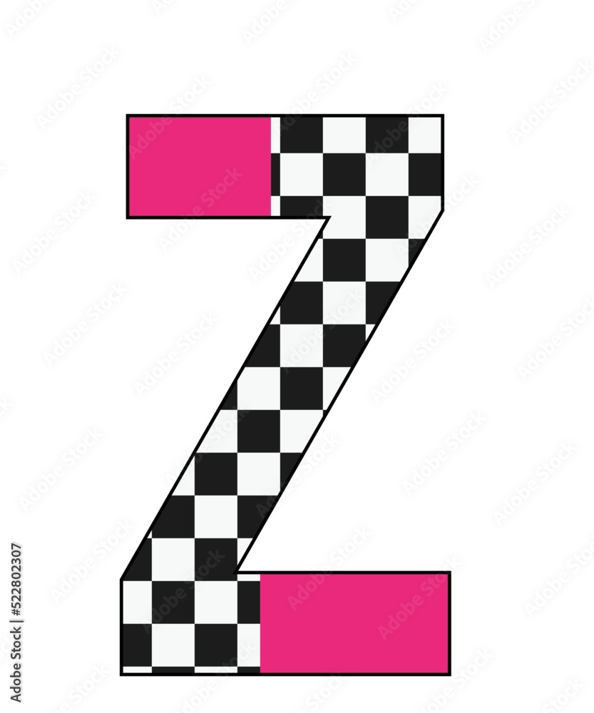Checkered Alphabet and Numbers png SVG Cut File, race font svg png ...