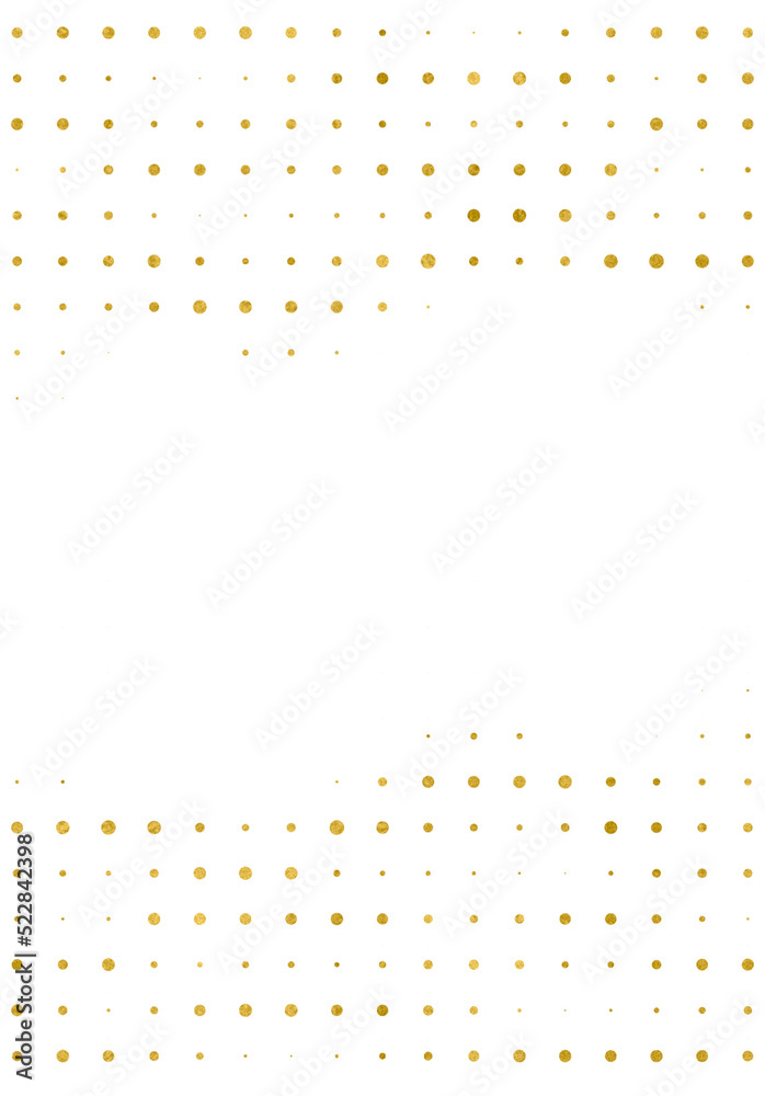 Golden halftone pattern. Gold dotted texture. Isolated png illustration ...