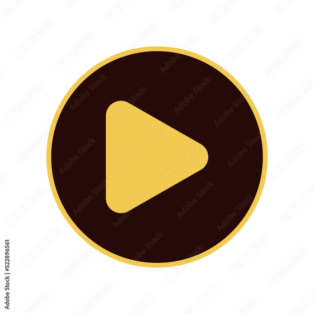 Video Play Button icon transparent png Stock Illustration | Adobe Stock