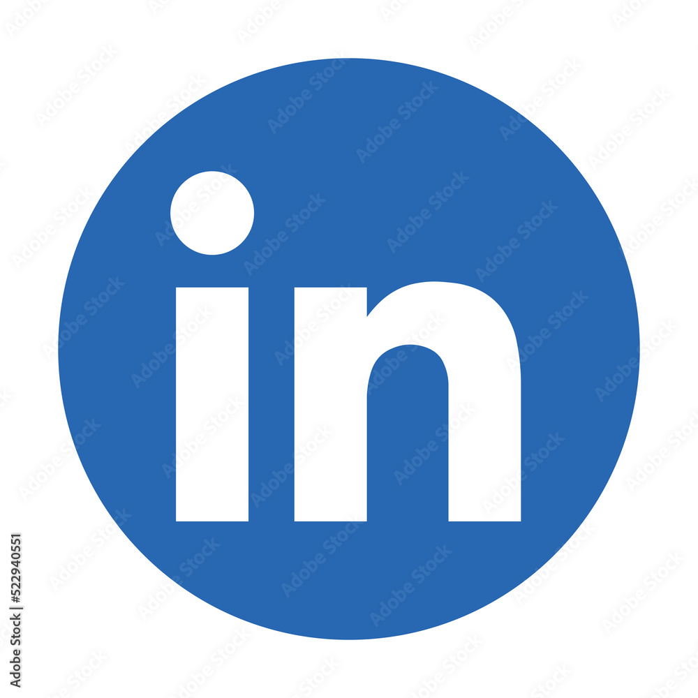 LinkedIn social media app icon Stock Vector | Adobe Stock