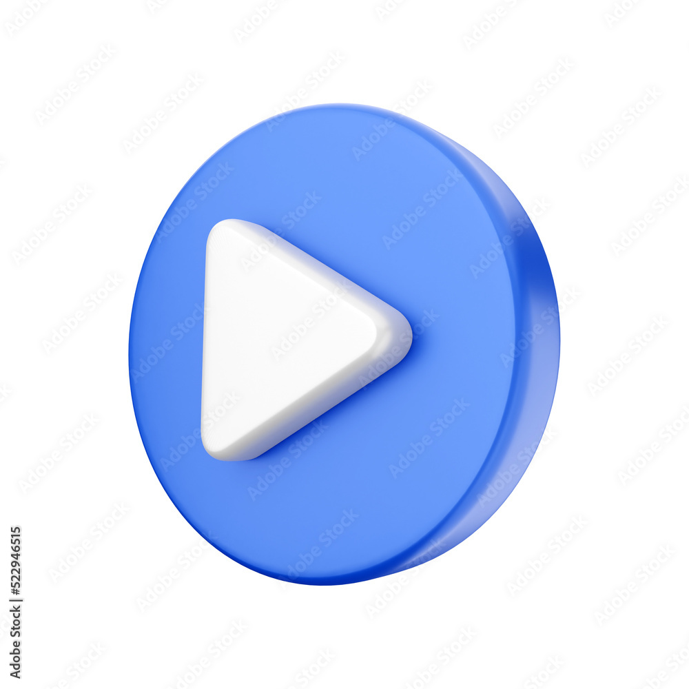 video player 3d icon illustration Stock Illustration | Adobe Stock