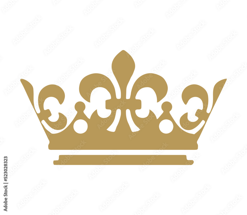 crown of thorns on white background. gold Crown. princess and queen ...