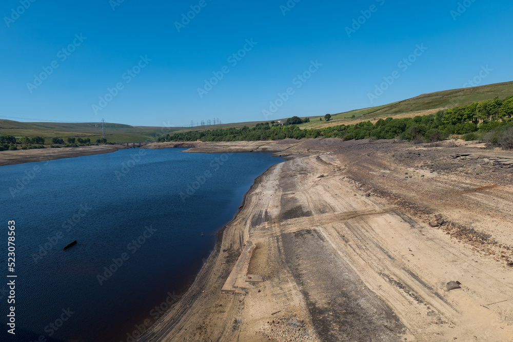 Baitings Reservoir near Ripponden, West Yorkshire, part of Yorkshire ...