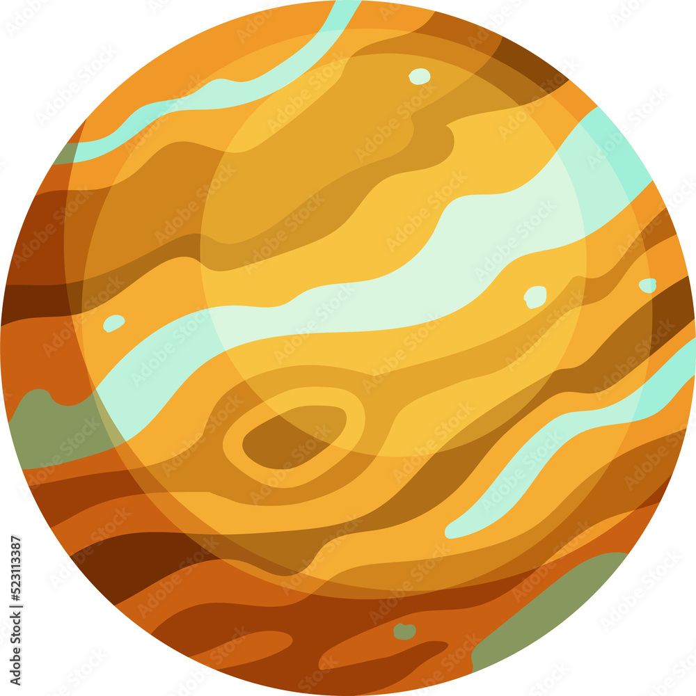 Ilustración de Stock Vector illustration of Solar System with all planets. Space Element. Mars ...