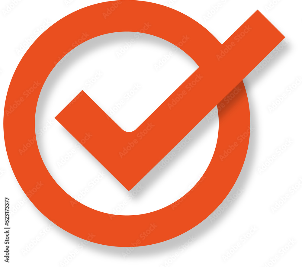Red Check Mark Icon With Circle Tick Box Check List Circle Frame Png Checkbox Symbol Sign