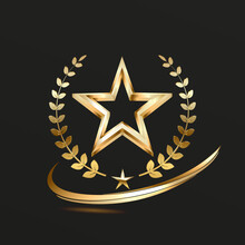 Geometric Gold Star Free Stock Photo - Public Domain Pictures