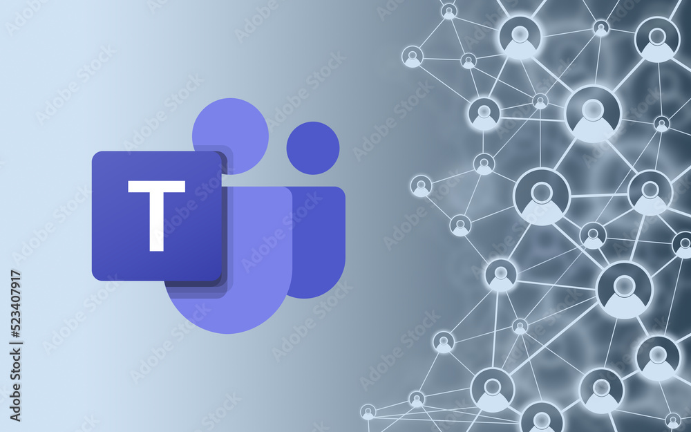 Microsoft Teams Logo, proprietary business communication platform, in ...