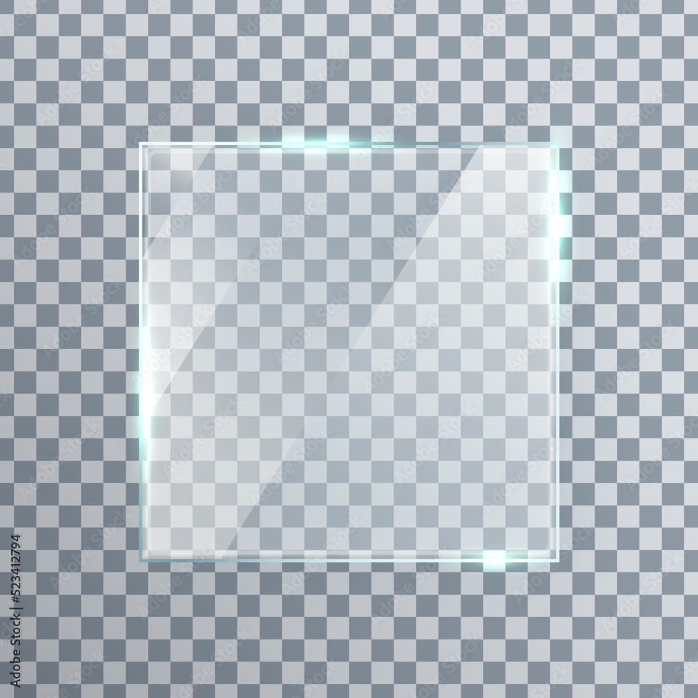 Square glass texture. Bright mirror panel. Glossy screen effect ...