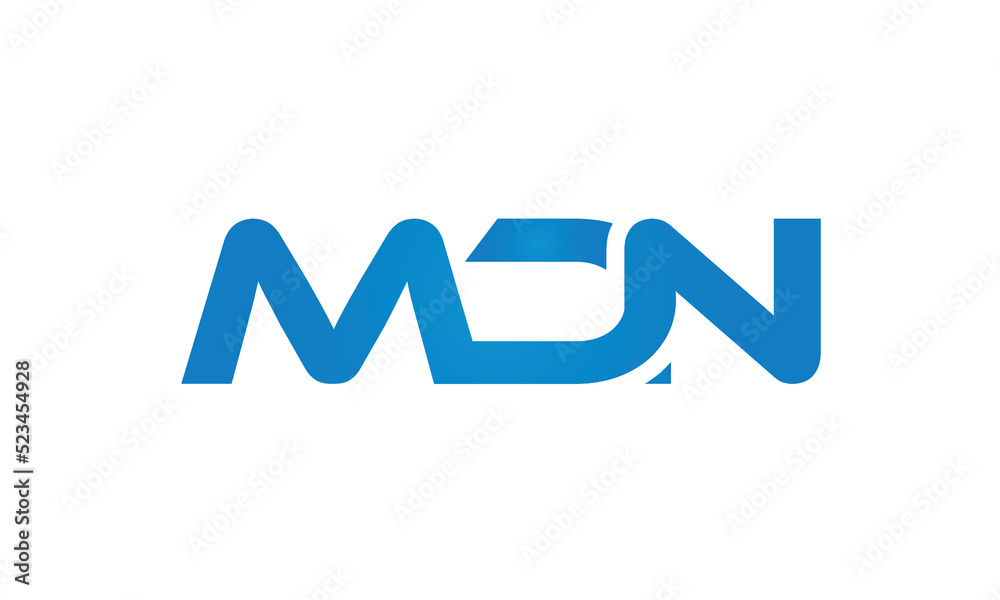 MDN letters linked logo design, Letter to letter connection monogram ...