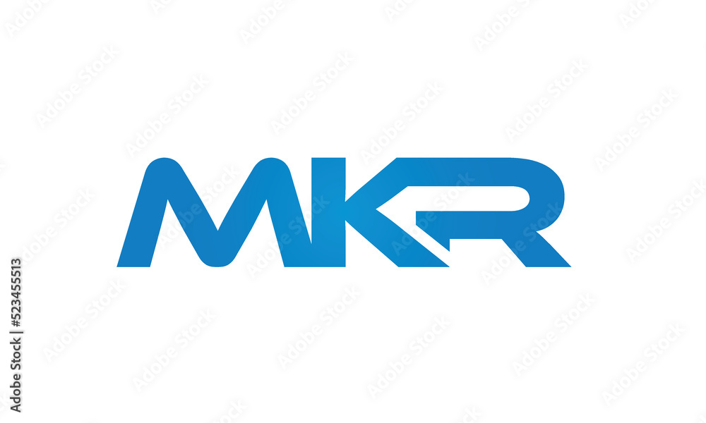 MKR letters linked logo design, Letter to letter connection monogram ...