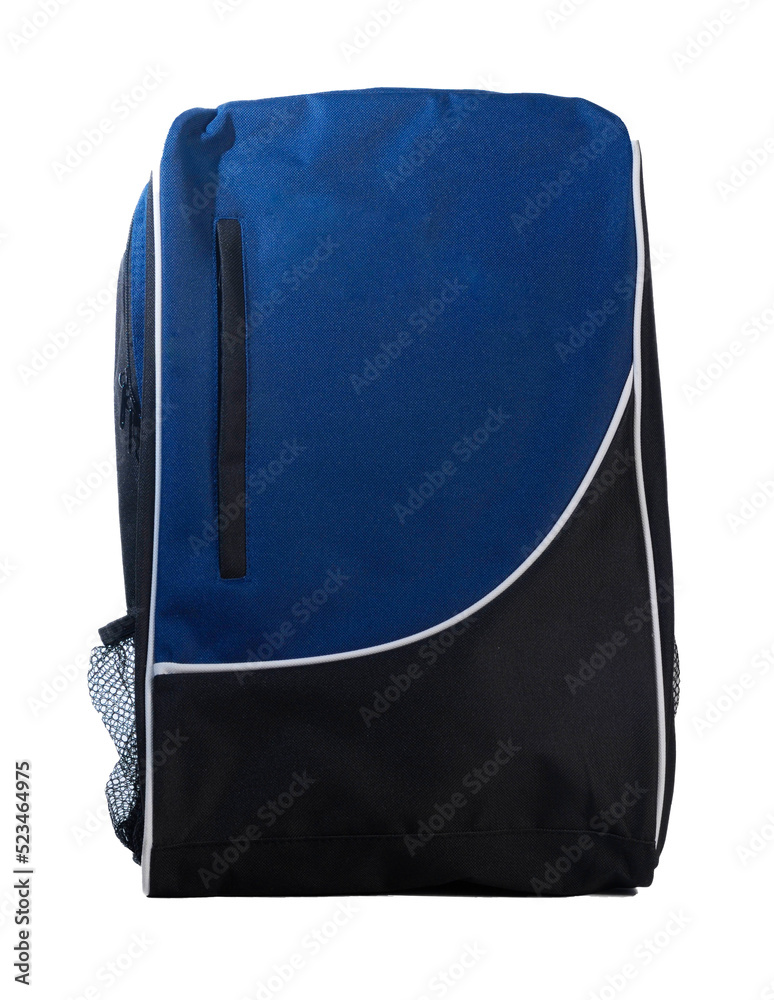 Blue backpack front view isolated transparent background png Stock ...