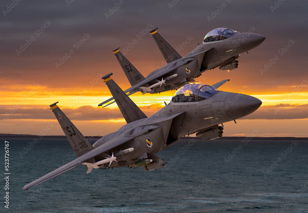 US Air Force F-15 Eagle fighter jet Stock Photo | Adobe Stock