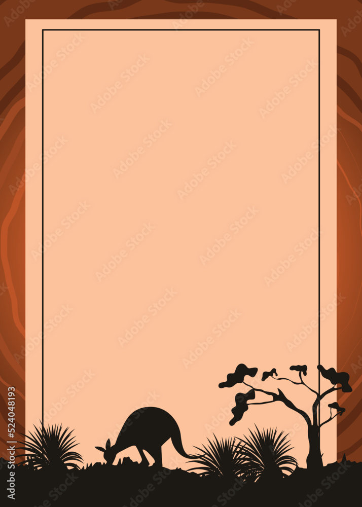 Aboriginal Art Banner Template Design Stock Vector | Adobe Stock
