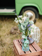 Spring Volkswagen Flower Van Free Stock Photo - Public Domain Pictures
